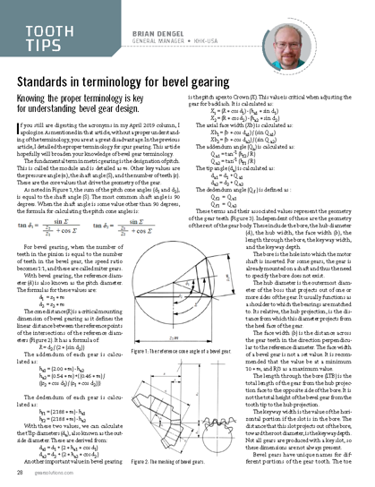 Standards in Terminology for Bevel Gearing | KHK USA Metric Gears